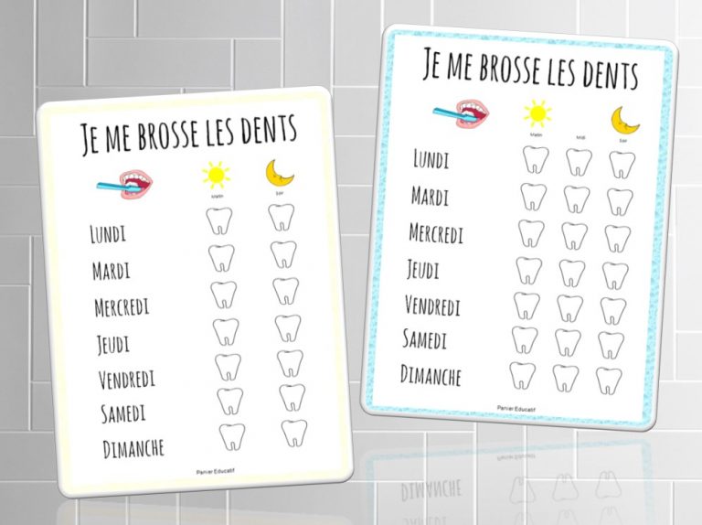Routine « Je me brosse les dents » | S’organiser au quotidien avec les ...
